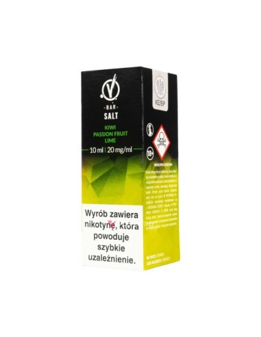 Sól nikotynowa Vbar Salt 20mg 10ml Kiwi Passion Fruit Lime